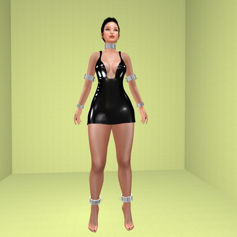 Second Life Marketplace - [ANNA] Steel cuffs and collar complete set